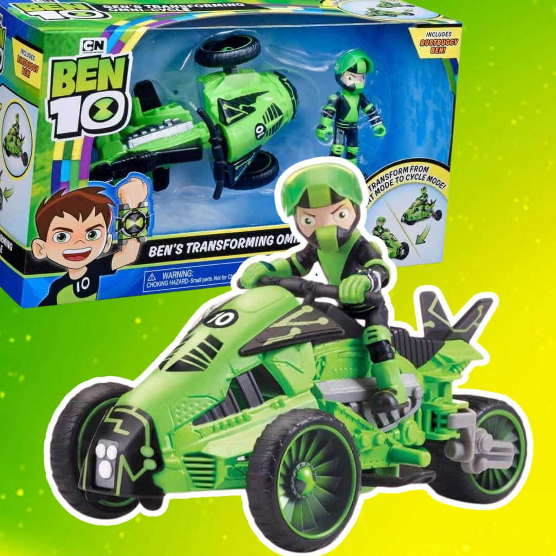 Veiculo e Figura Ben 10 Omni-cycle Transforming Sunny 1798 - Adoro Promoção
