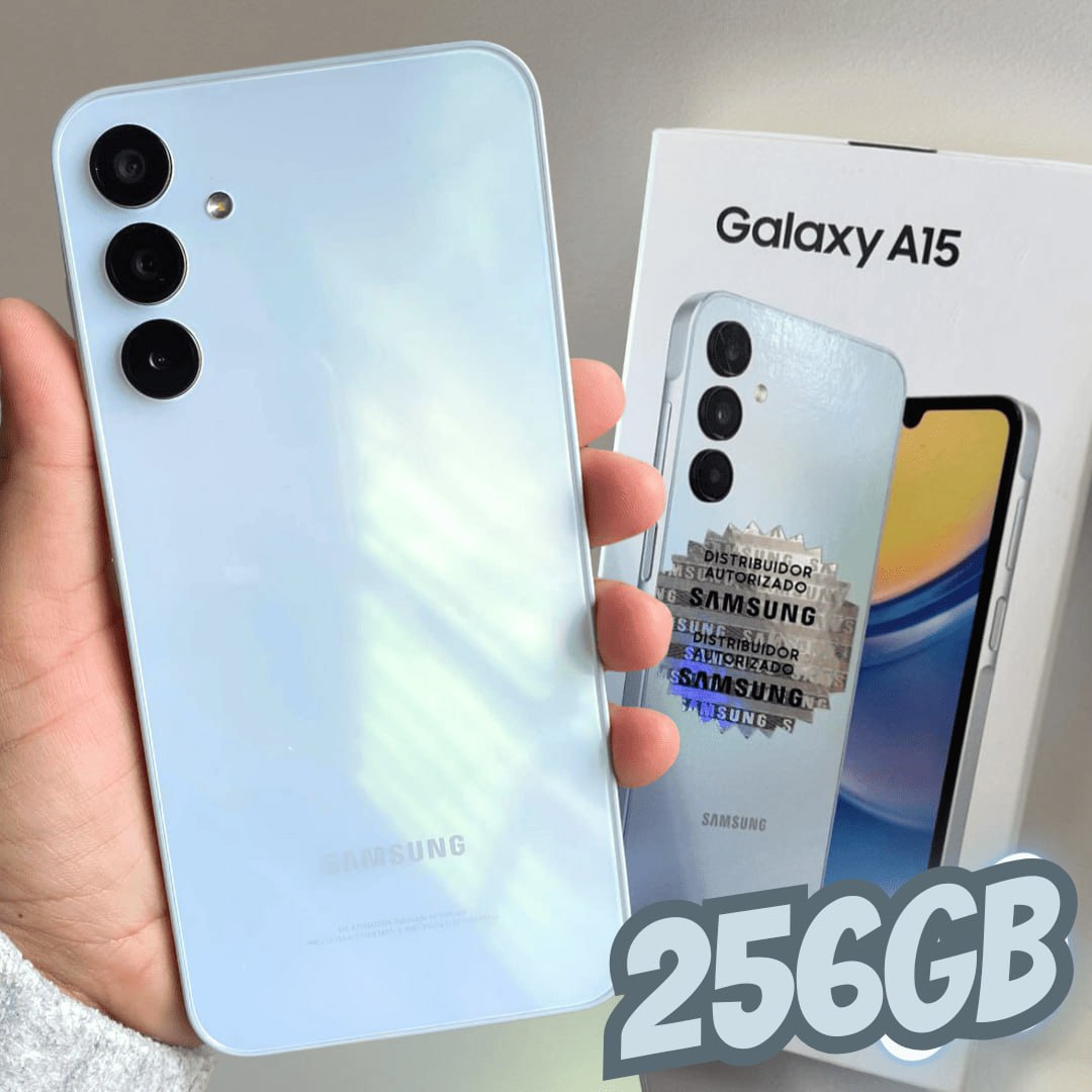 Smartphone Samsung Galaxy A15 4G 256GB - Azul Claro - Adoro Promoção