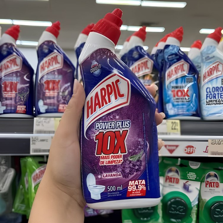 Harpic Desinfetante Líquido Power Plus Lavanda 500Ml - Adoro Promoção