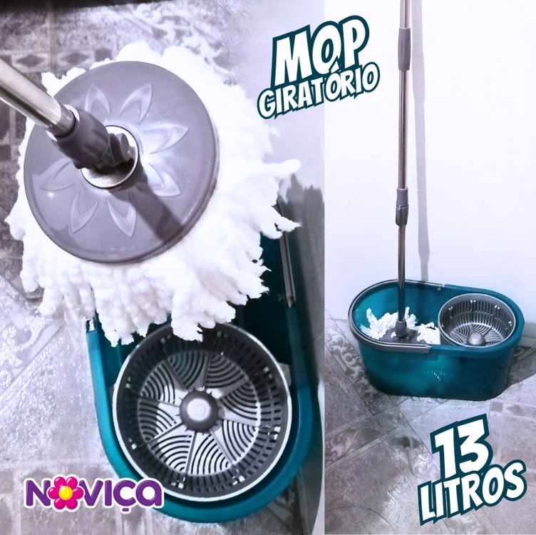 Mop Balde Original de 13 Litros, Linha Noviça, Bettanin - Adoro Promoção